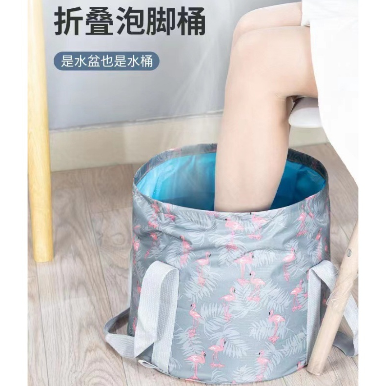 【折叠泡脚桶 Foldable Foot Spa Bucket】*PEVA材质保温便携泡脚袋 *PEVA Insulated Portable ...