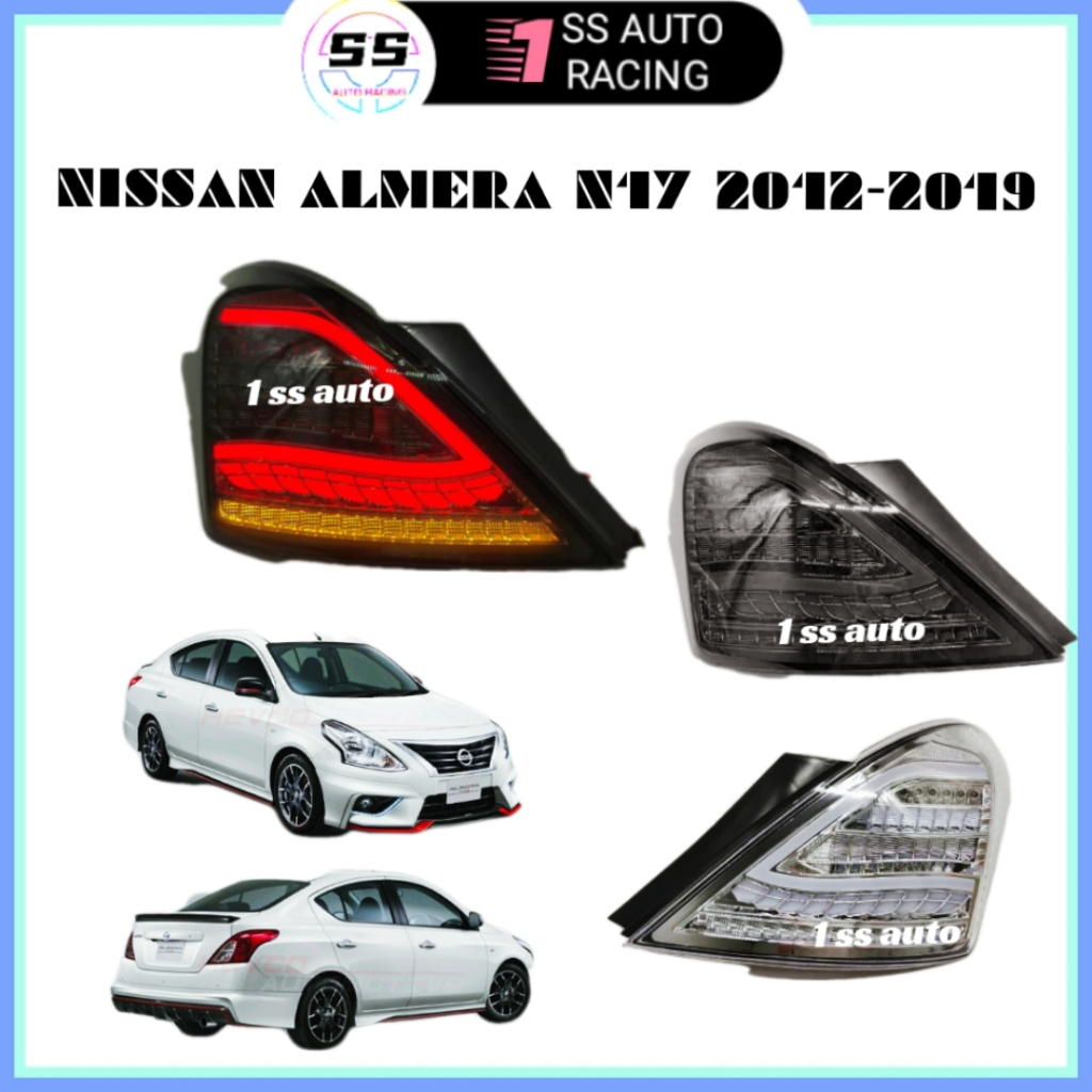 NISSAN ALMERA TAIL LAMP N17(2012-2019)/DRAGON SCALE DESIGN/LED TAILIGHT ...