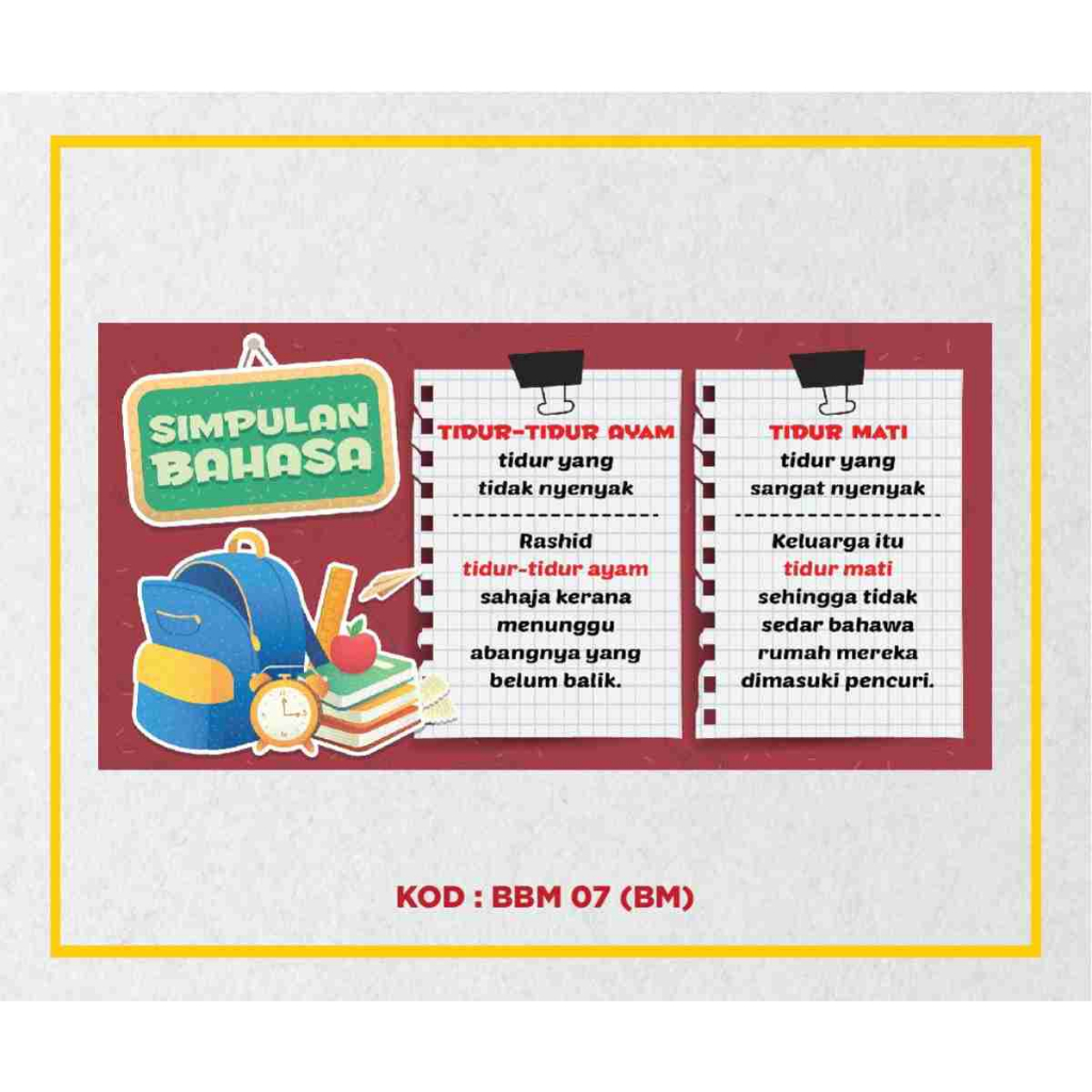 Poster Simpulan Bahasa | Peribahasa Melayu | BBM Bahasa Melayu | Sudut ...