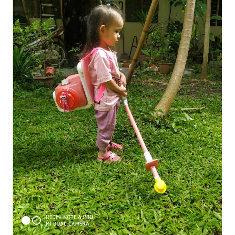 Mesin rumput mainan / mesin rumput bateri / cutting grass toy pinky ...