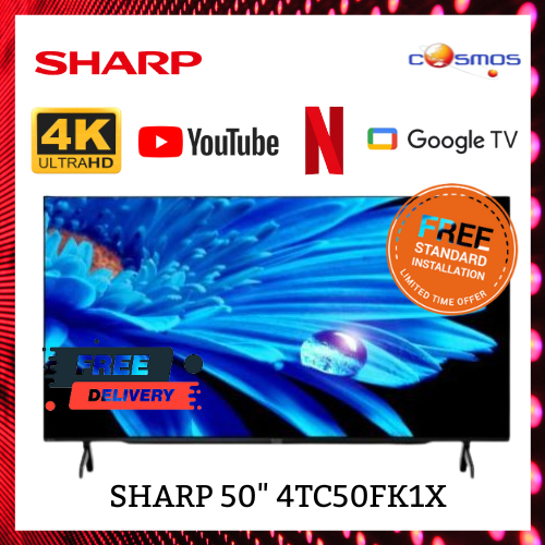Sharp_ 50" AQUOS 4K UHD Google TV - 4TC50FK1X | Shopee Malaysia