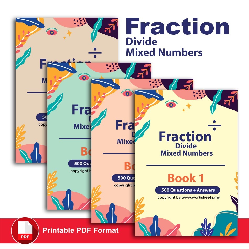 IGCSE Math: Fraction Divide with Mixed Numbers Worksheets 2000 Q+A | IGCSE Maths (PDF) | Shopee ...