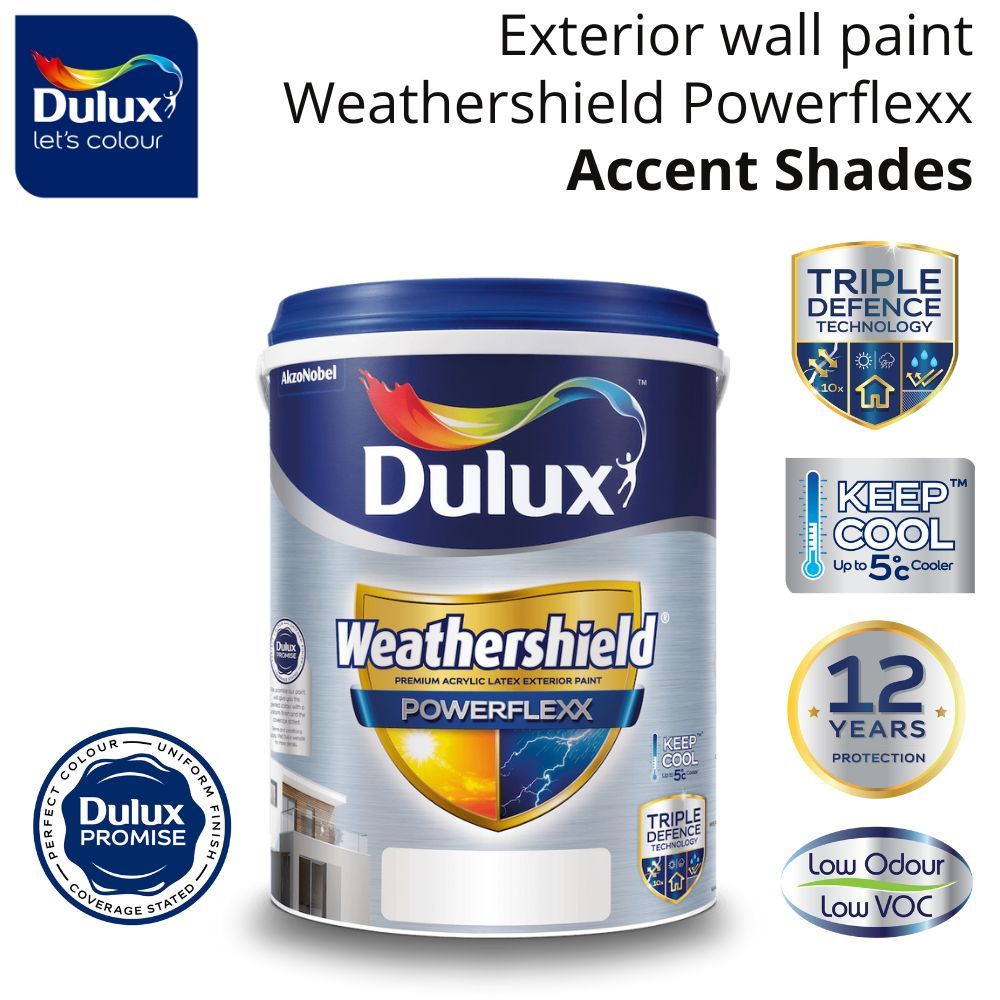 Dulux Weathershield Powerflexx Ultimate Crack Proof Exterior Wall Paint ...