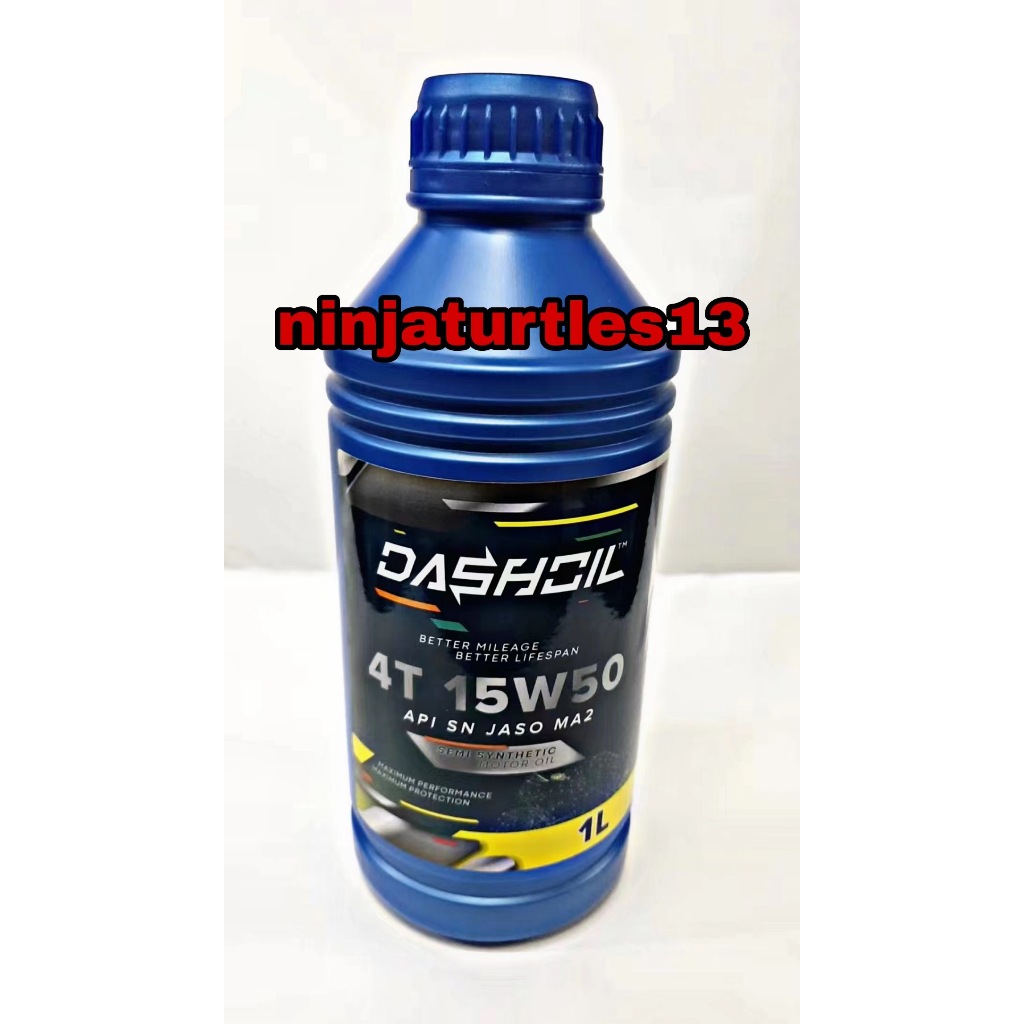 DashOil 4T 15w50 1L Semi Synthetic SN Motorcycle Engine Oil Minyak ...