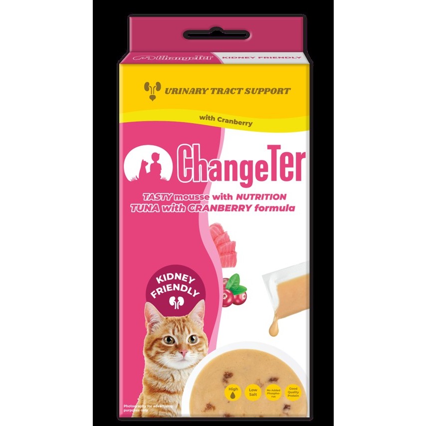 Kidney-Friendly Lickable Cat Treat made with Tuna & Cranberry Churru ...