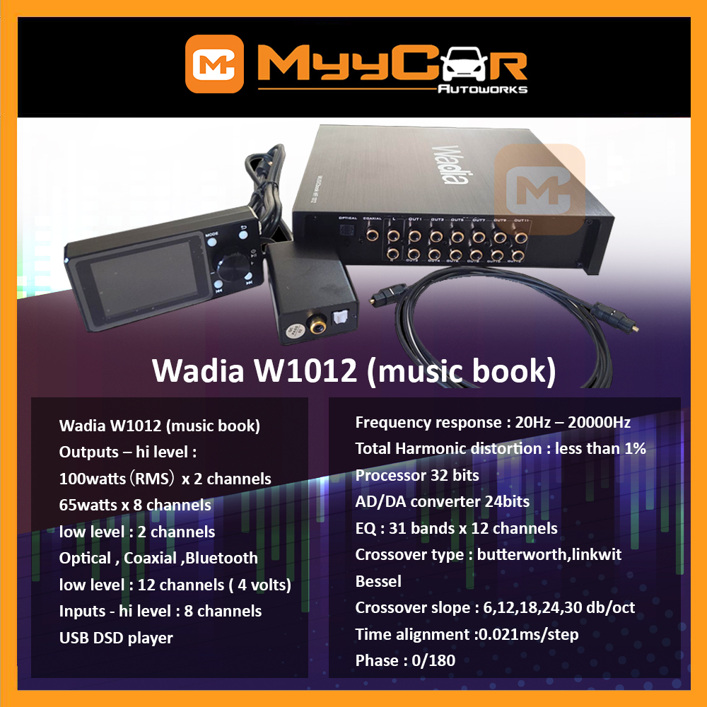 WADIA W1012 music box - 12 channels DSP amplifier | Shopee Malaysia