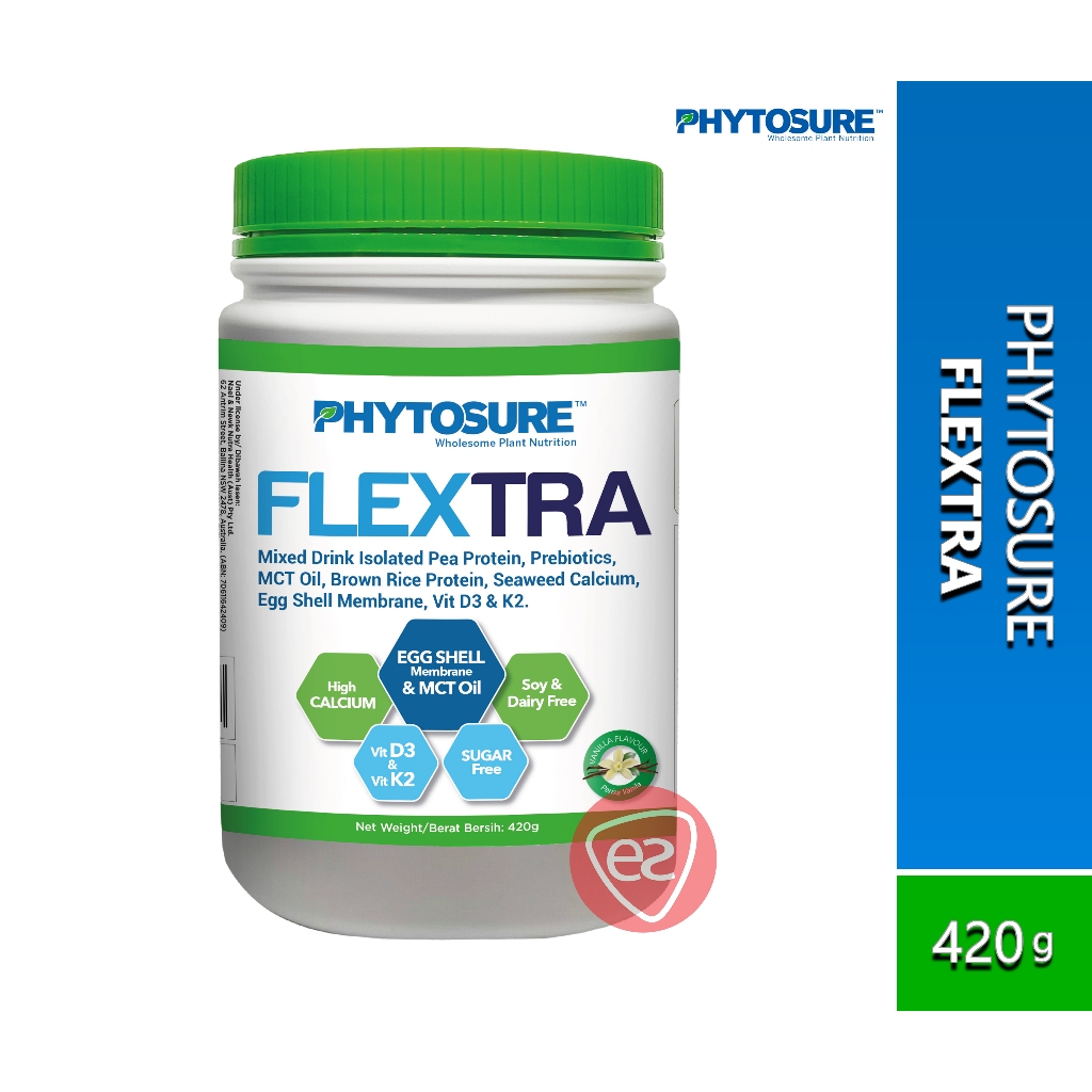 PHYTOSURE FLEXTRA 420G PLANT BASED VANILLA FLAVOURED NUTRITIONAL MIXED ...