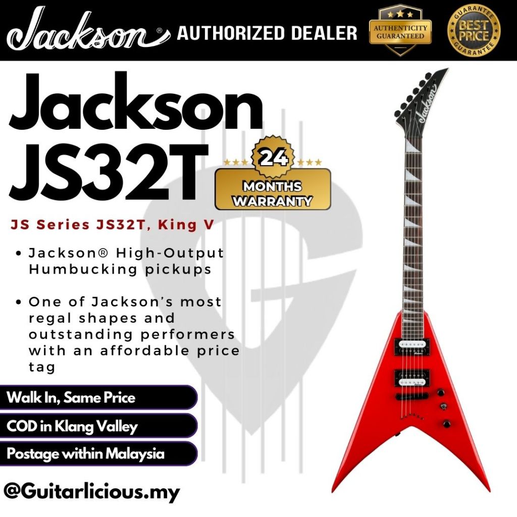 Jackson JS Series King V JS32T with Double Humbucker Electric Guitar ...