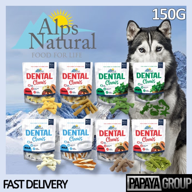 Alps Natural Dental Chew 150g Dog Snacks / Dental Chew | Shopee Malaysia