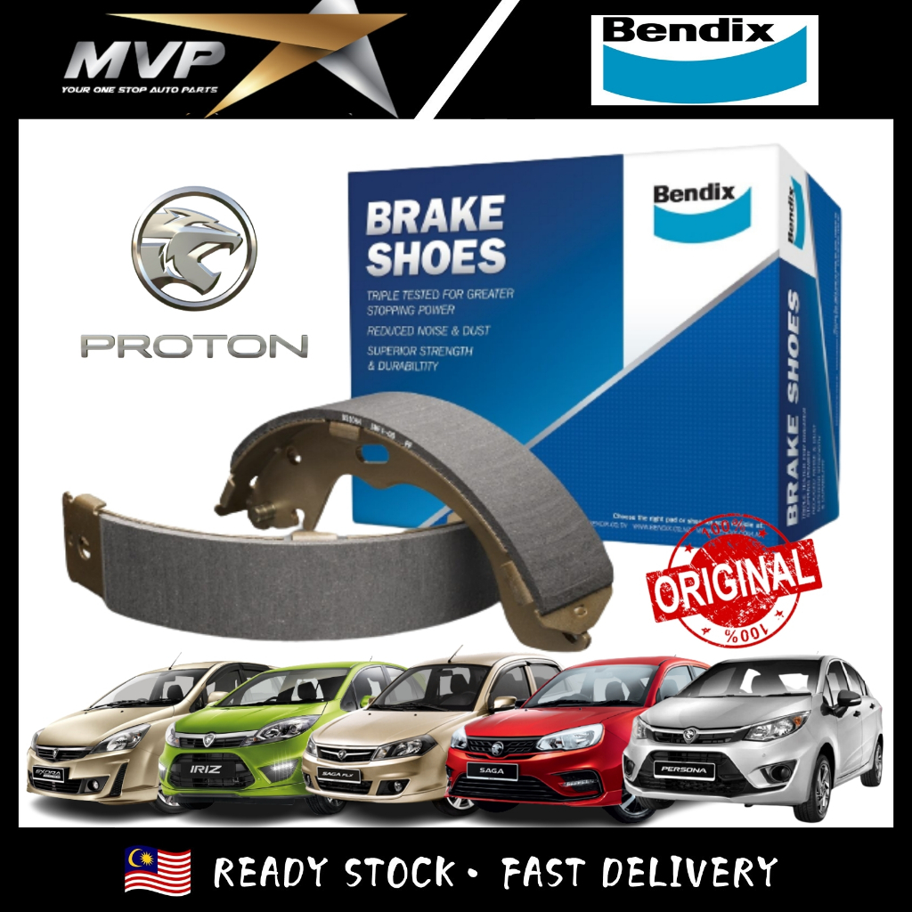 Original Bendix Brake Shoes - Proton Wira Saga BLM FLX VVT Exora ...