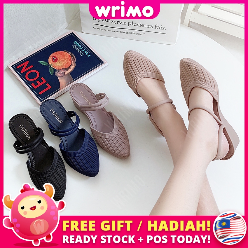 READY STOCK💝 WRIMO Zendo Women's Wedges Shoe Highheel High Heel Kasut ...