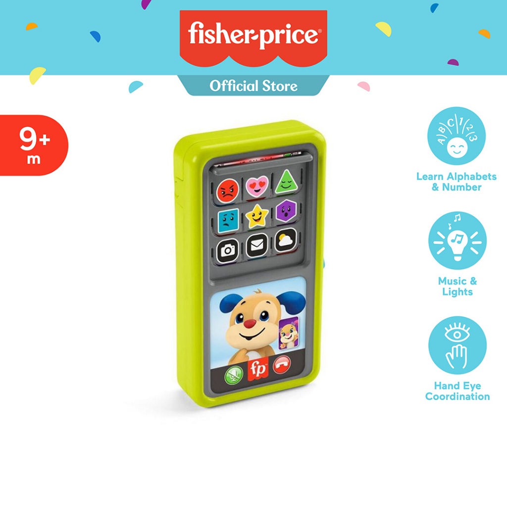 Fisher-Price Laugh & Learn 2-In-1 Slide to Learn Smartphone HLY61 ...