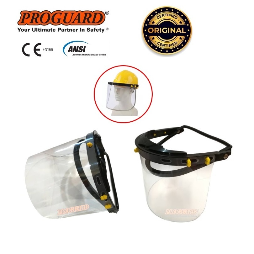 PROGUARD Adjustable Helmet Visor Carrier Bracket with Cylinder Visor Face Protection A2 FC48C-CE ...