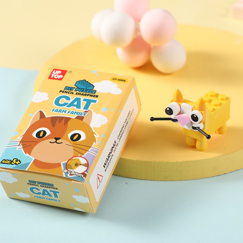Lego Sharpener Kids DIY Puzzle Pencil Sharpener Lion Toucan Giraffe ...