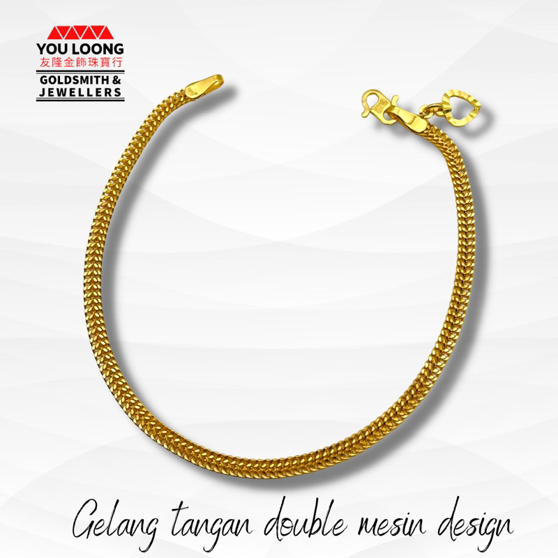 Youloong Gelang/Rantai tangan double mesin padu EMAS916/ Double mesin ...