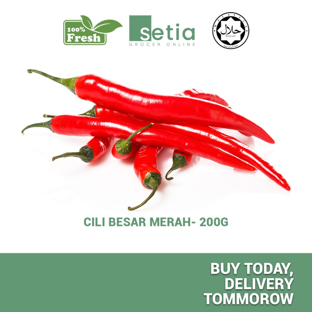 Cili Besar Merah (200G) | Shopee Malaysia