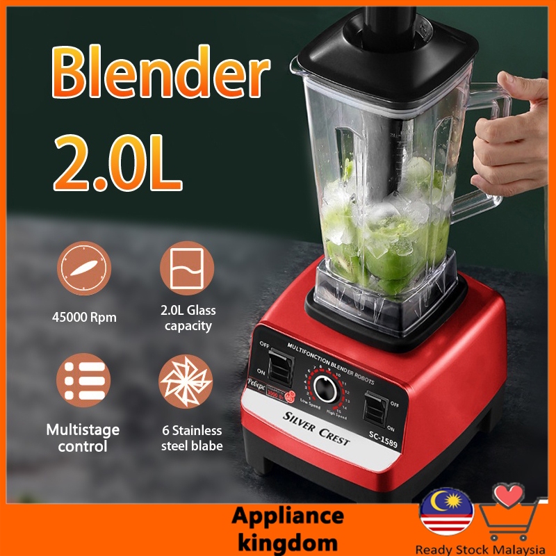 Heavy Duty Blender 2L Mixer Juicer Electric High Power 4500W Food ...