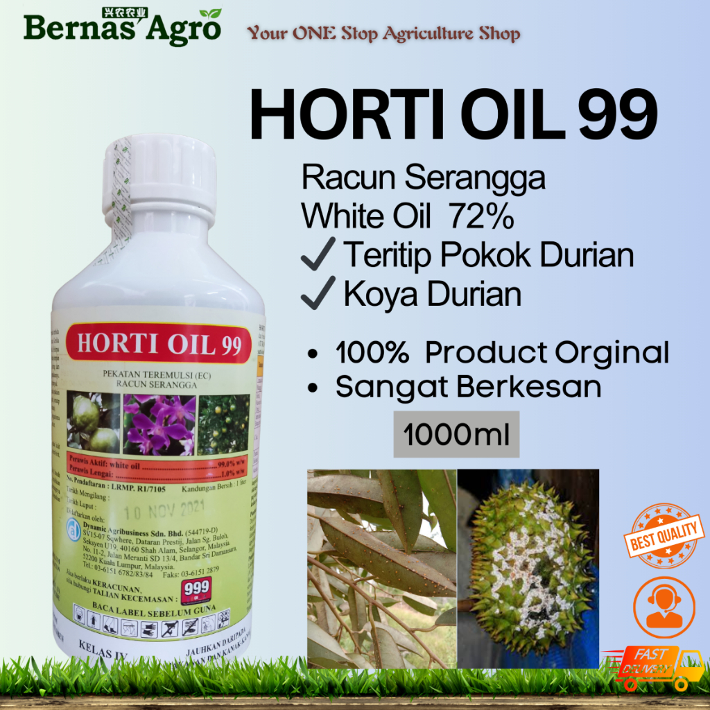 Horti Oil 99 Organik Racun Serangga Pokok Durian White Oil Scale ...