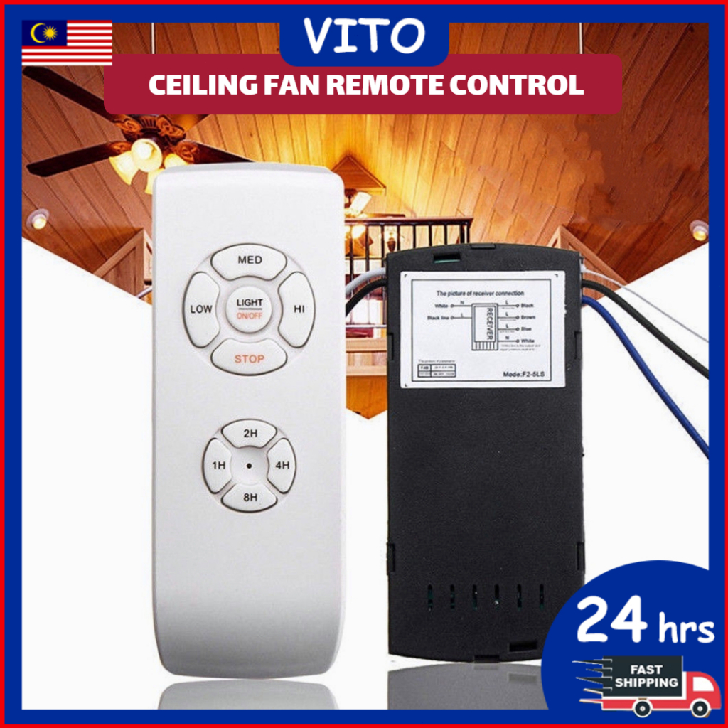 【Ready Stock】Universal Ceiling Fan PCB Lamp Light Remote Controller ...