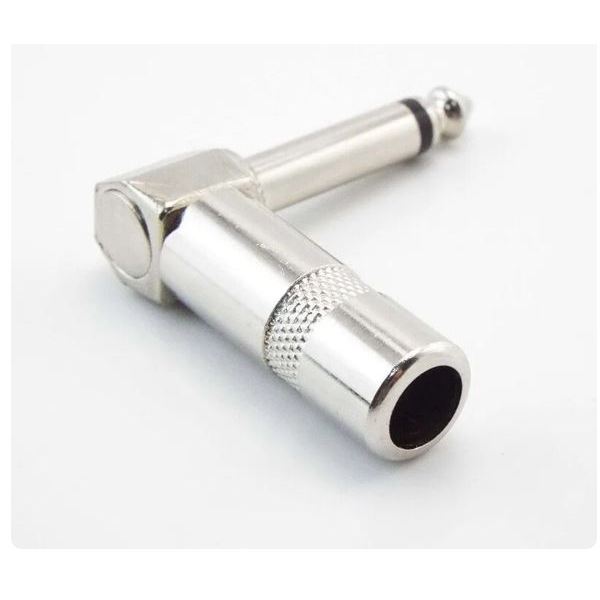 1/4 Inch 6.35mm 6.5mm male to female L-shape Jack Right Angle Male Mono ...