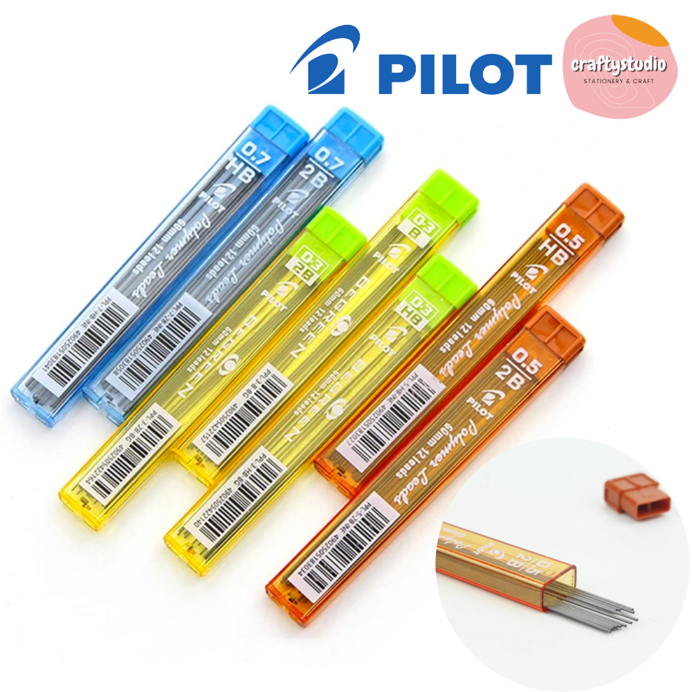 (0.3, 0.5, 0.7, 0.9mm) Pilot Polymer Pencil Lead, 2B Pencil Lead ...