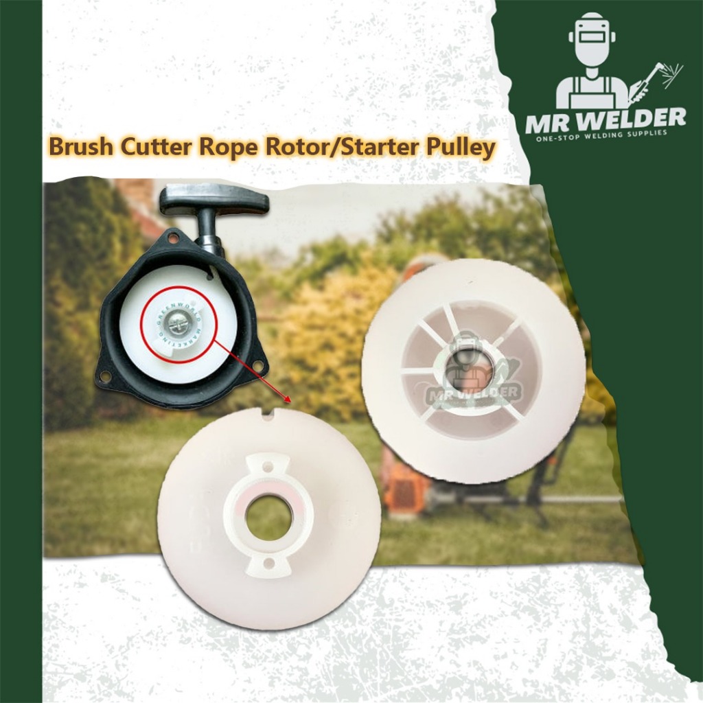 SPARE PART BG328 : ROPE ROTOR/STARTER PULLEY BRUSH CUTTER MESIN RUMPUT ...