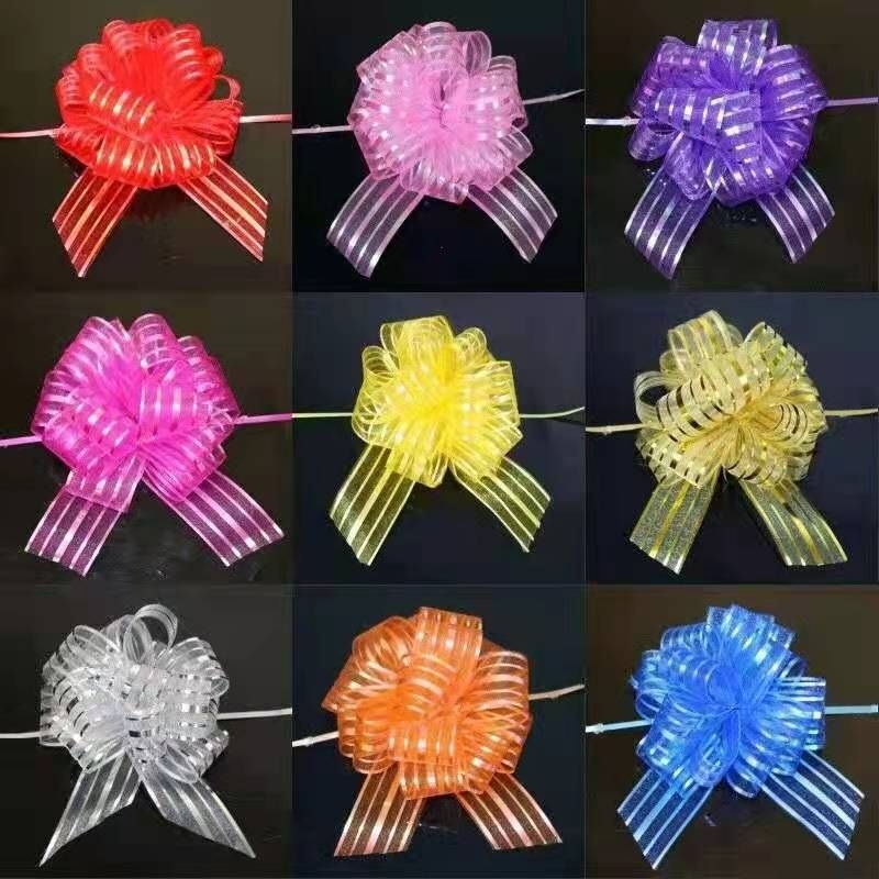 Satin Ribbon Flower Wrapping Webbing Decoration / 3*12cm And 5* 16cm ...