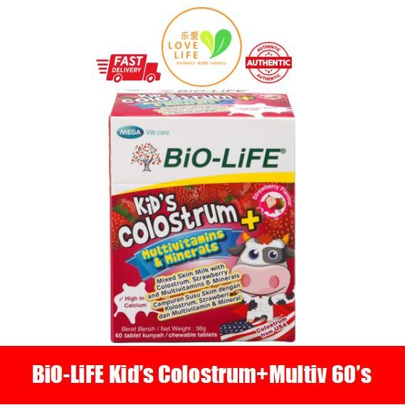 BiO-LiFE (biolife) Kid’s Colostrum Cal-D Plus Lysine/Multivitamin ...