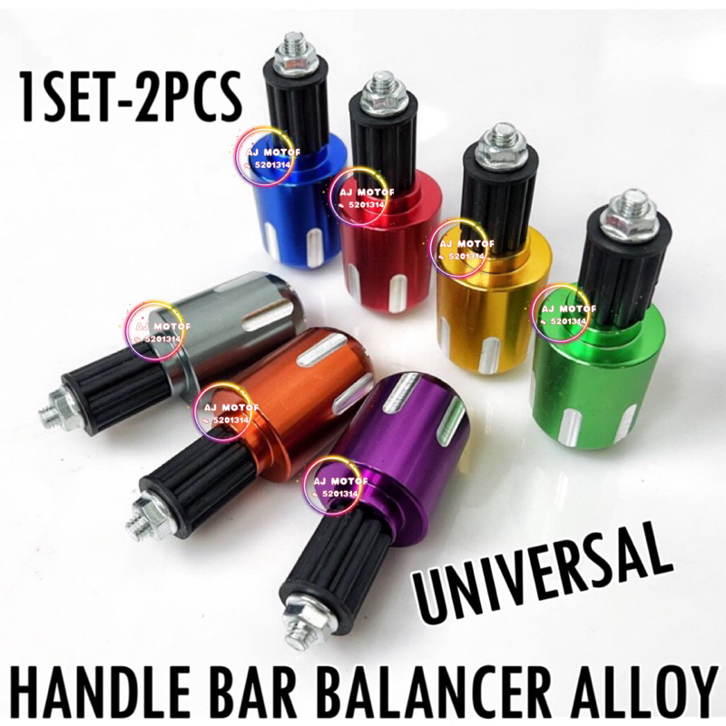 1SET HANDLE BAR BALANCER CAP ALLOY HONDA YAMAHA Y16ZR Y15ZR LC135 RS150 ...