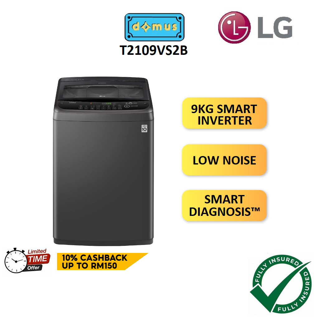 LG Washing Machine Inverter 9KG Top Load Washer Direct Drive Mesin ...