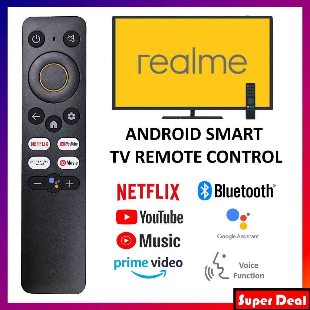 REALME TV Stick Replacement Remote Control with Netflix, YouTube, Prime ...