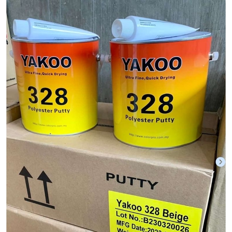 Top Grade Yakoo 328 Polyester Putty (4kg)Grey/simen kereta/putty kereta ...