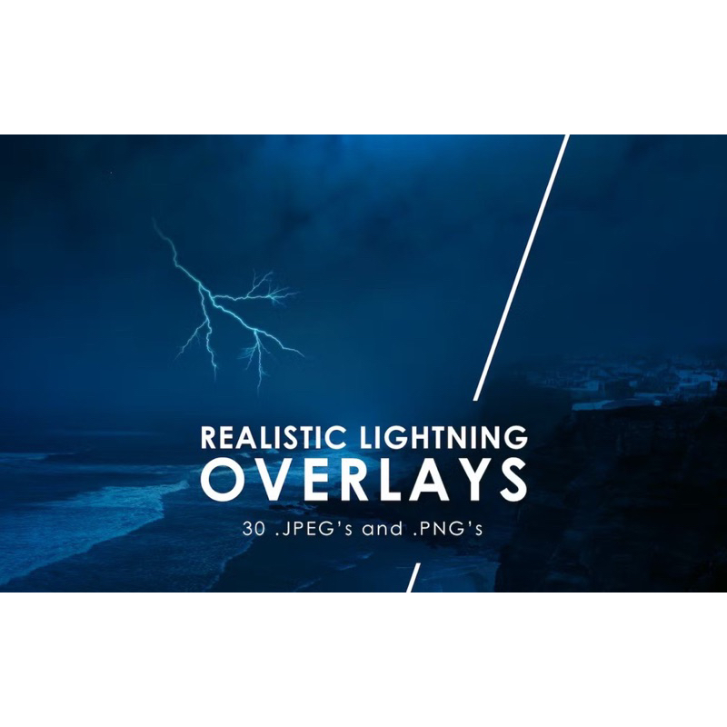 LIGHTNING EFFECT Overlays for Adobe Photoshop - JPG / PNG | Shopee Malaysia