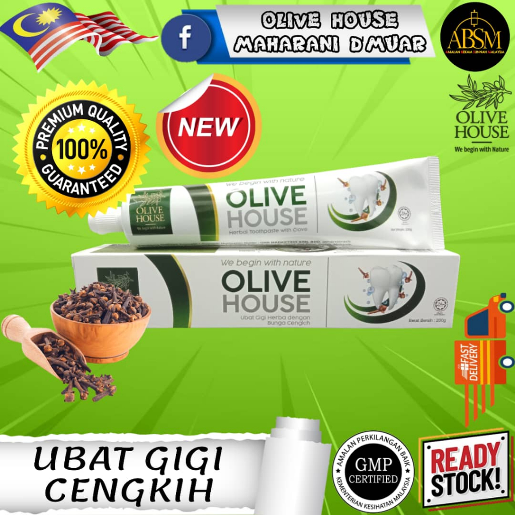 Ubat Gigi Bunga Cengkih Olive House (200g) | Shopee Malaysia