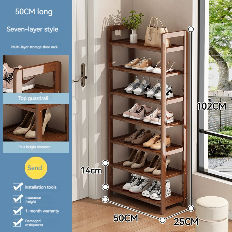 Bamboo Shoe Rack Standing Multilayer Shoe Shelf Wooden Shoe Rack Bamboo ...