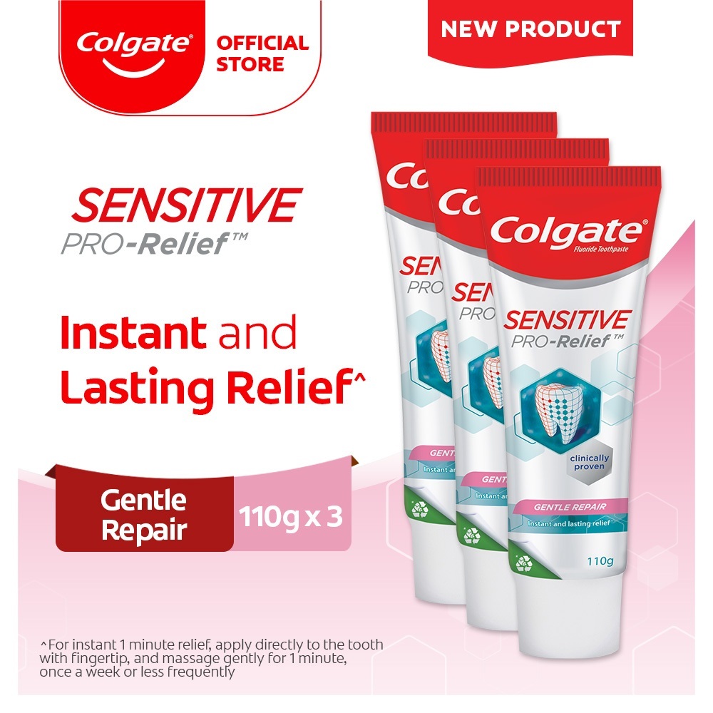 [Bundle of 3] Colgate Sensitive Pro Relief Gentle Repair Toothpaste ...