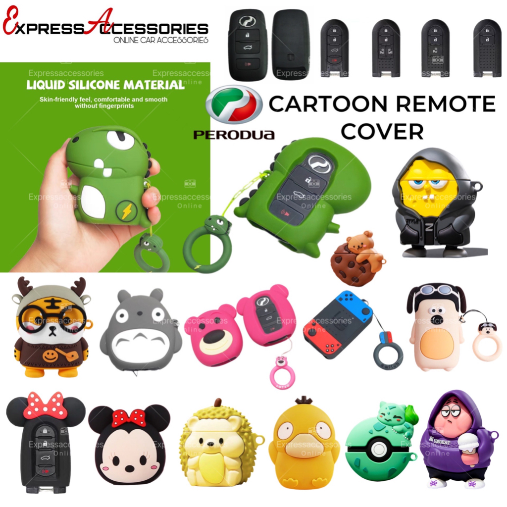 PERODUA ATIVA MYVI BEZZA AXIA ALZA VELOZ ARUZ Car Key Cover Cartoon ...