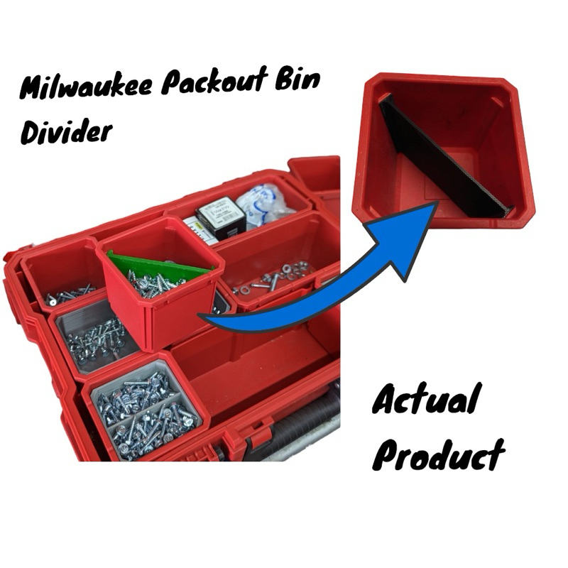 Milwaukee Packout Bin Divider, Packout Mods, Toolbox Organizers, Small ...