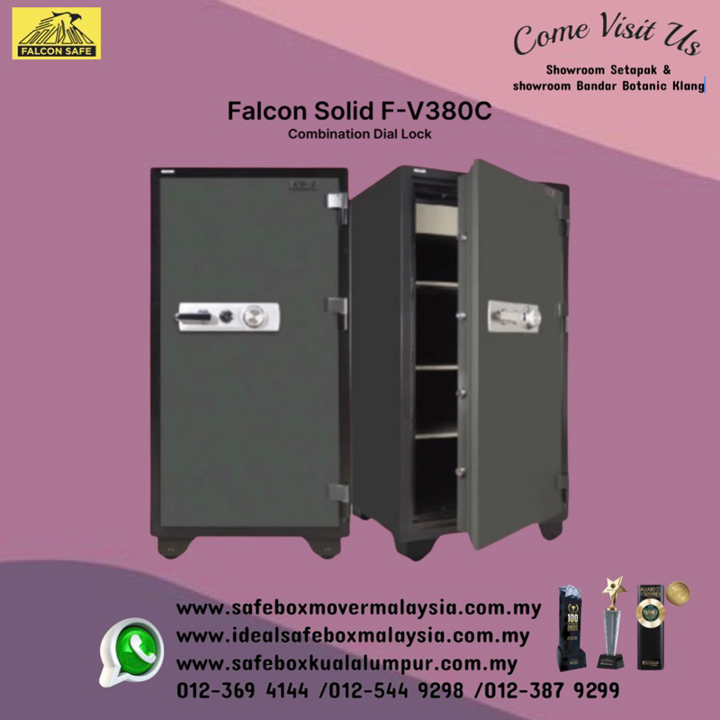 Falcon solid safe V380C Fire Resistant Safe Dial Solid Safe Box safe box falcon office safe box ...