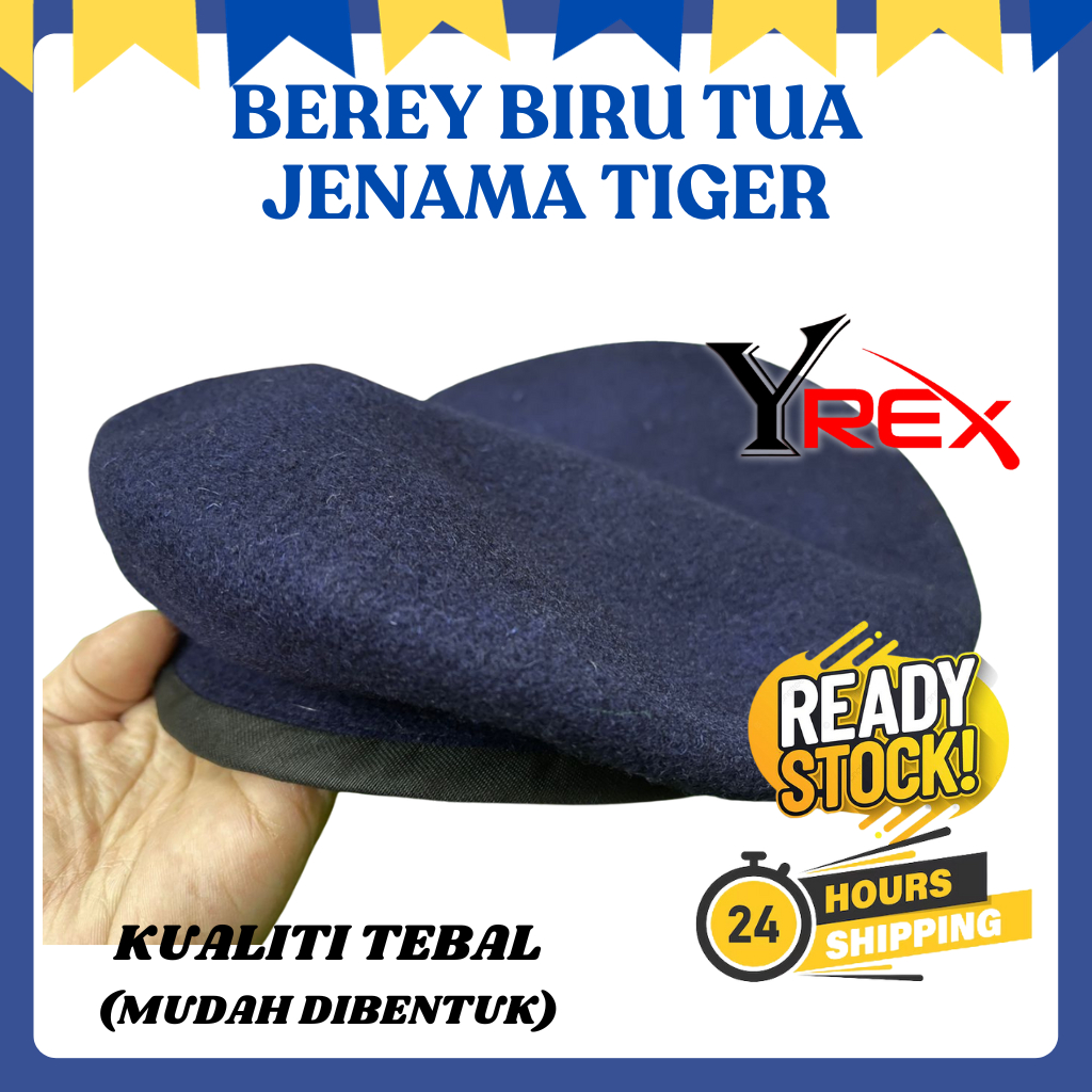 BEREY BIRU TUA BRAND TIGER (READY STOCK)-PELBAGAI SAIZ | Shopee Malaysia