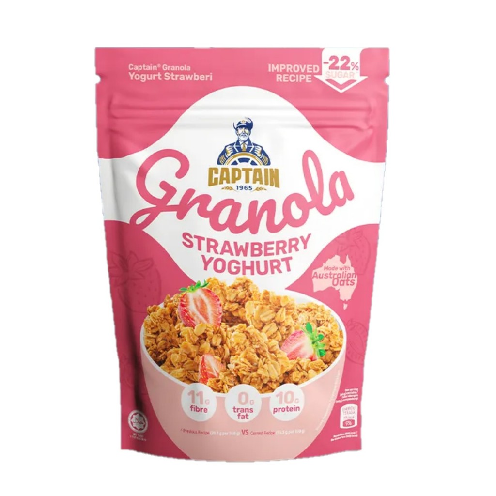 Captain Gula Melaka & Coconut/Strawberry Yoghurt/Honey Almond Granola ...