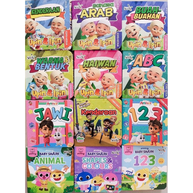 🔥SEEDS🔥Upin Ipin Little Ammar Pinkfong Baby Shark Children Colourful ...