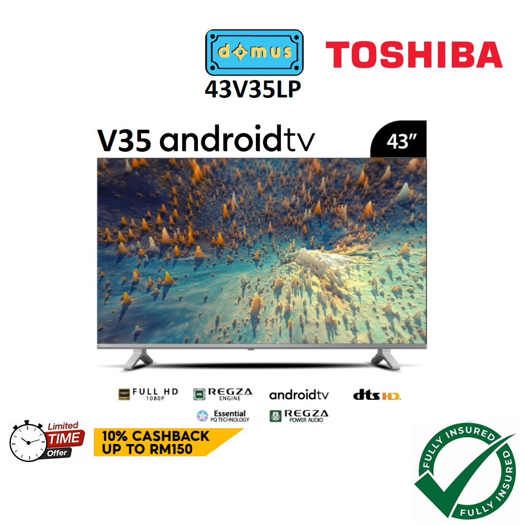 Toshiba Smart TV 43 Inch V35LP Full HD Android Tv Murah Television ...