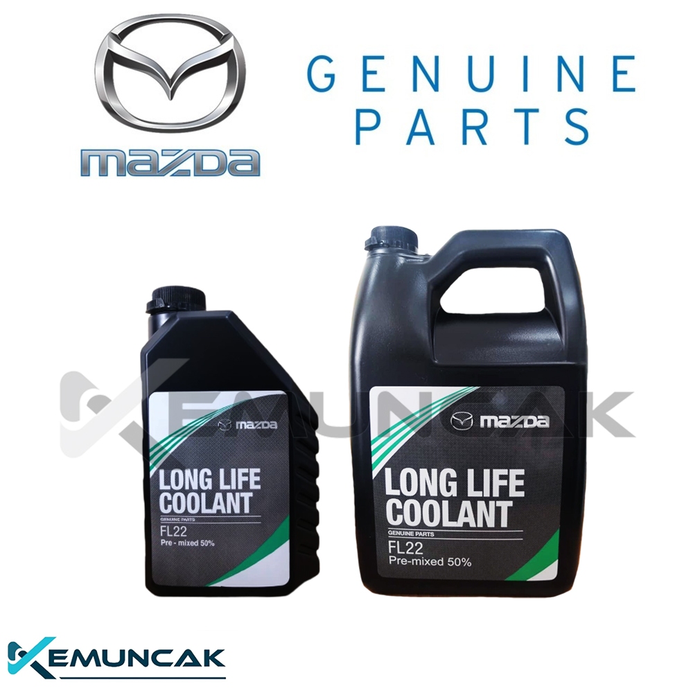 (100% Genuine) MAZDA Long Life Coolant FL22 Pre-Mixed 50% - Green Color ...