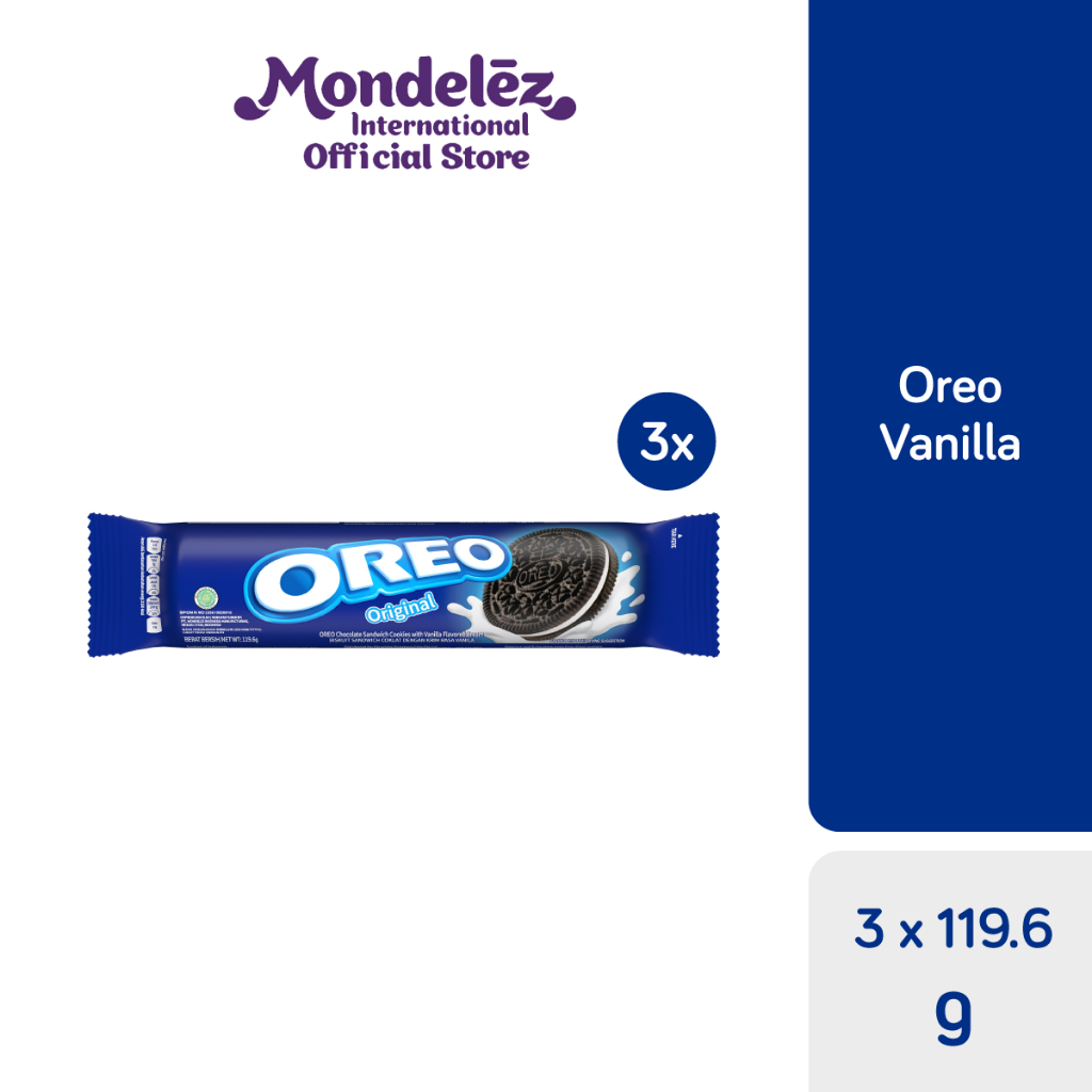 [Bundle of 3] Oreo - Vanilla/Chocolate/Double Stuff/Dark and White ...