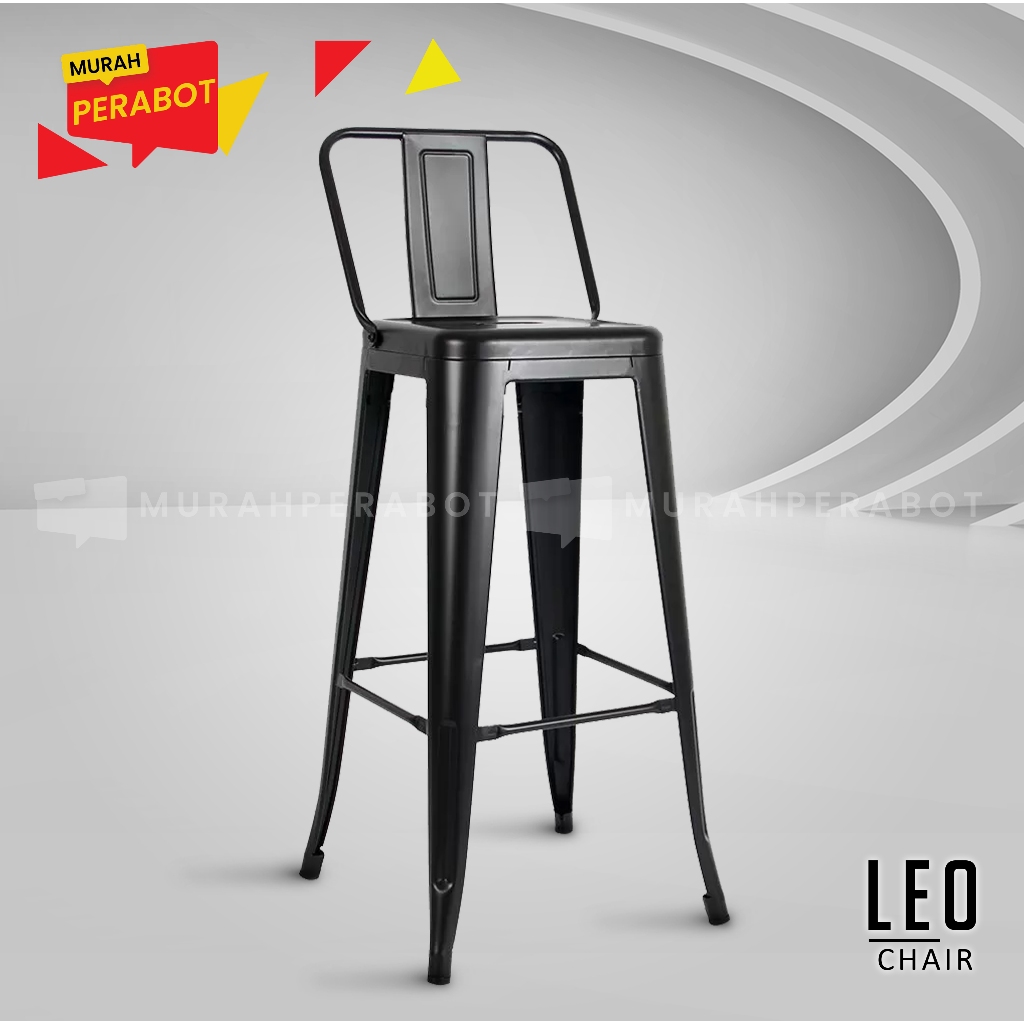 M.PERABOT Metal Chair - Bar High Stool Cafe Chair / Metal Dining Chair ...