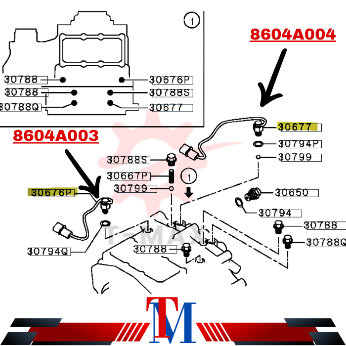 MITSUBISHI TRITON KB4, PAJERO SPORT Transfer H/L Gearshift Lamp 4WD ...