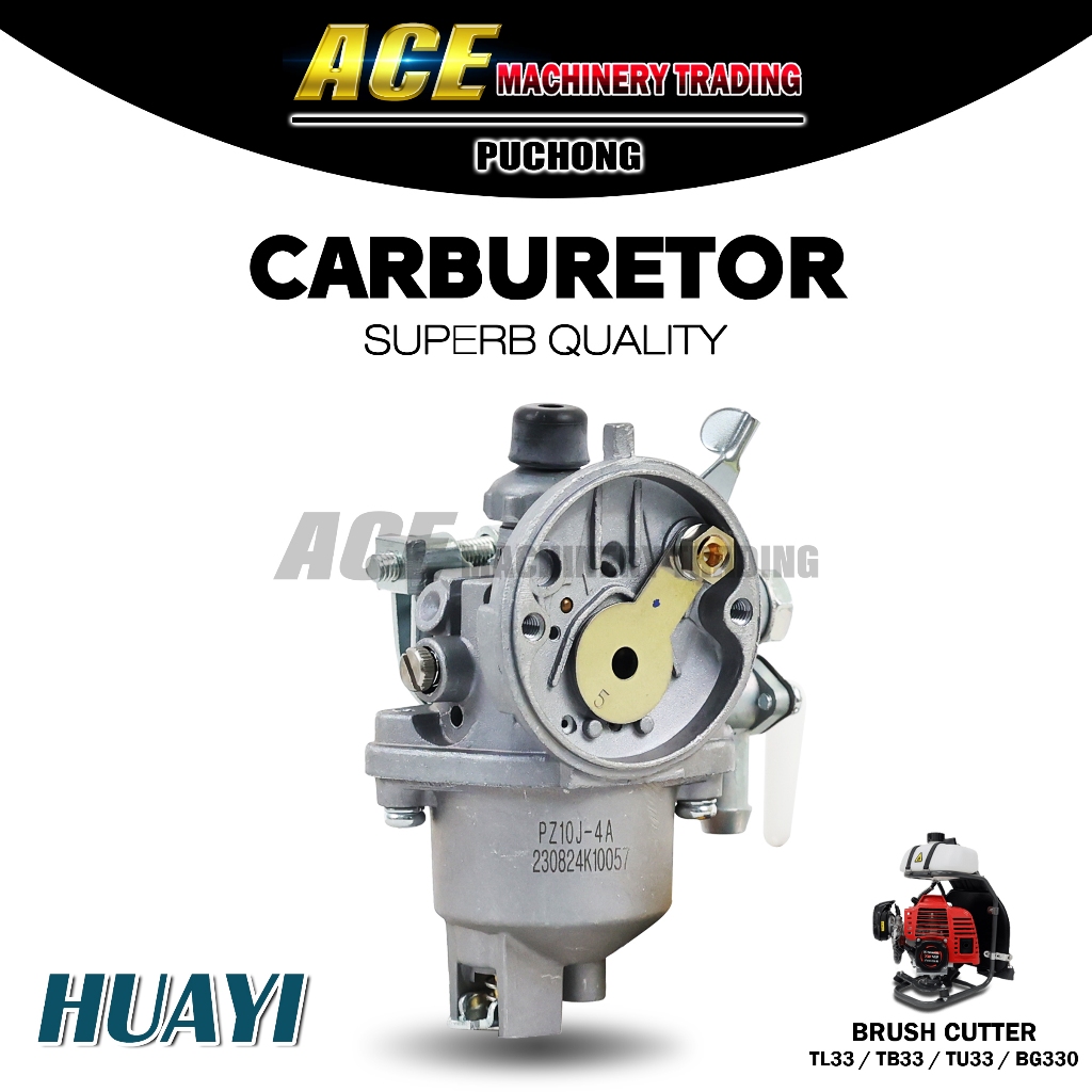 HUAYI Carburetor For Brush Cutter/Mesin Rumput TL33/TB33/TU33/BG330 ...