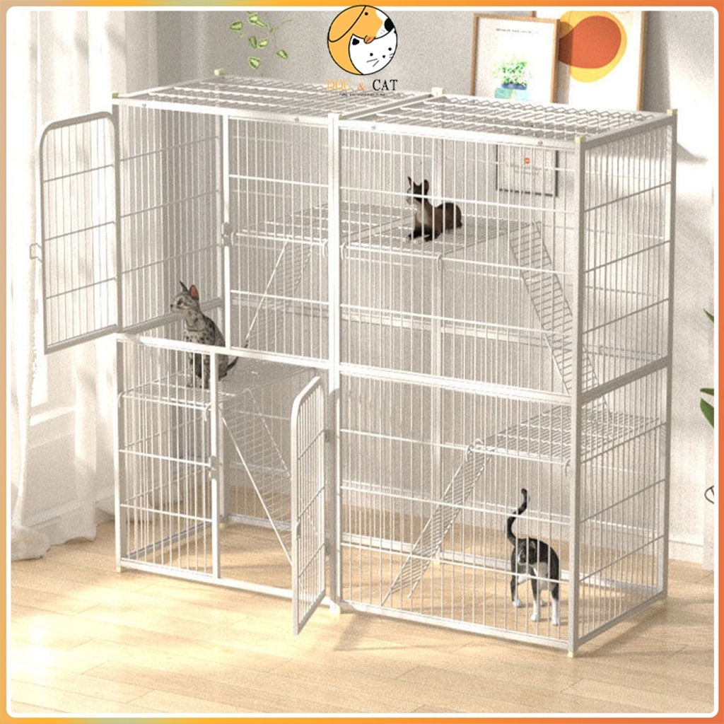 Sangkar Kucing Besar Murah 4 Tingkat 2 Level Cat Cage Big Size Large ...