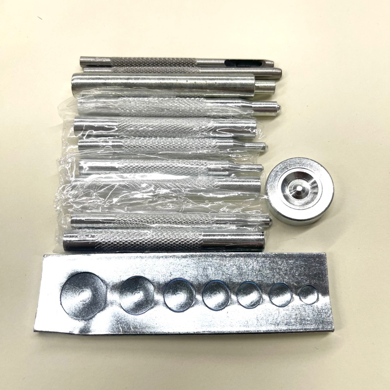 12pcs Snap Button Installation Tool Setter Set Hand tool | Shopee Malaysia